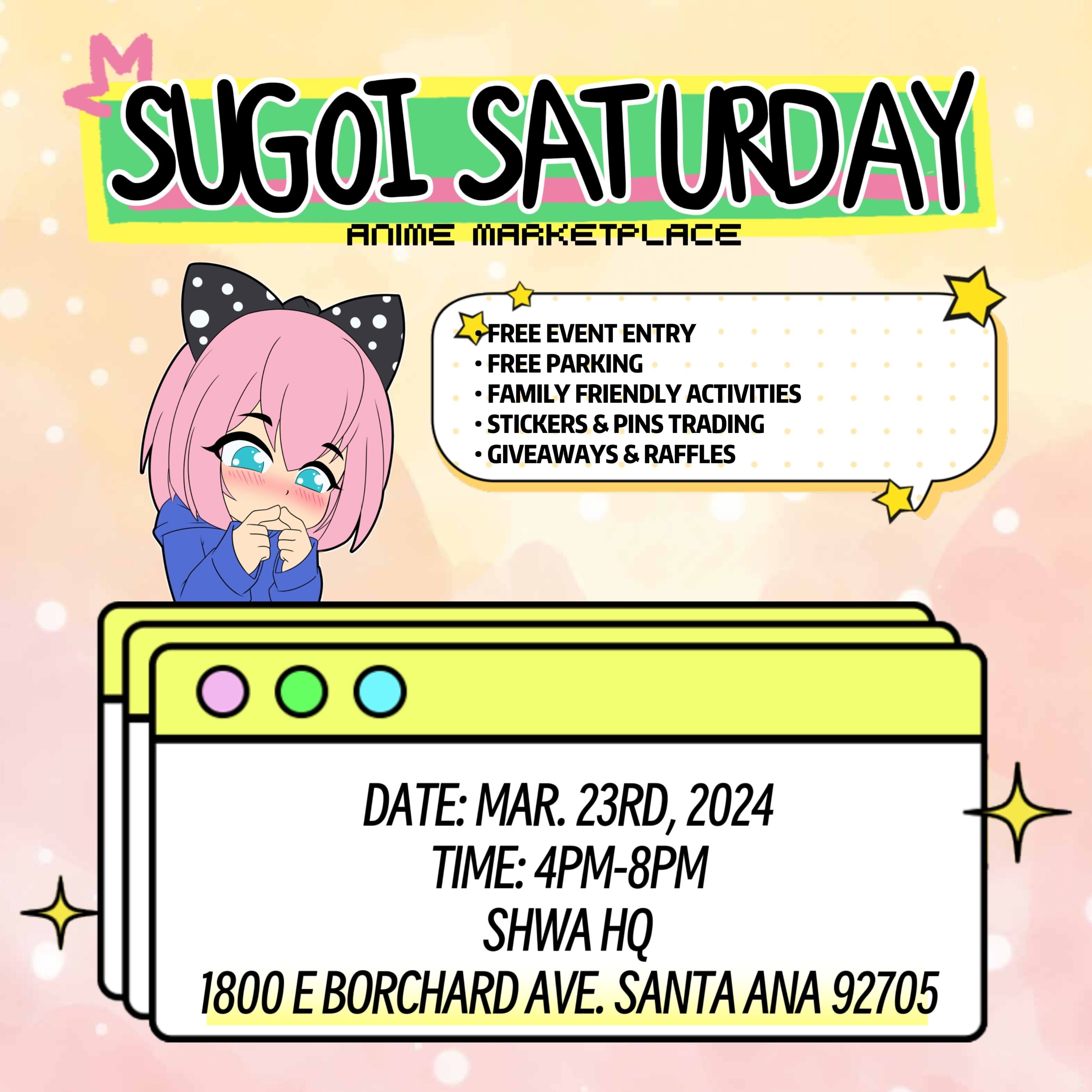 Sugoi Saturday - MARCH 2024 – SUGOI SATURDAY